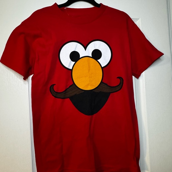 Sesame Street | Shirts | Sesame Street Red And Black Elmo Short Sleeve ...